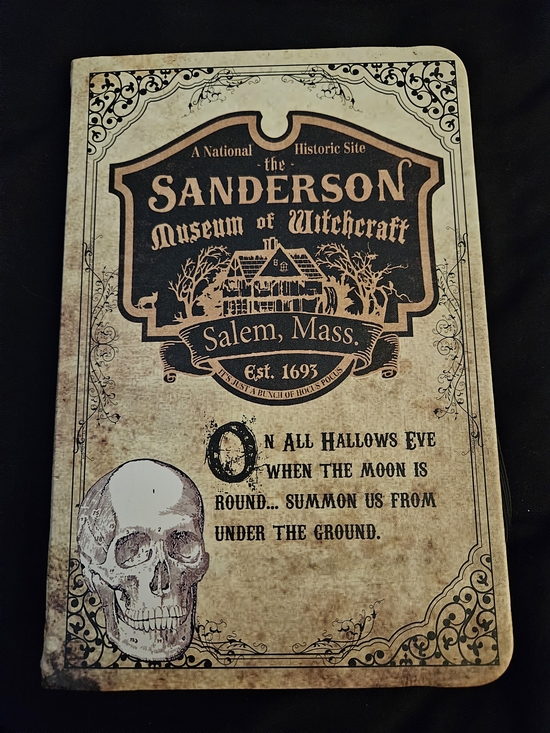Disney | Other | The Sanderson Museum Of Witchcraft Salem Notebook ...